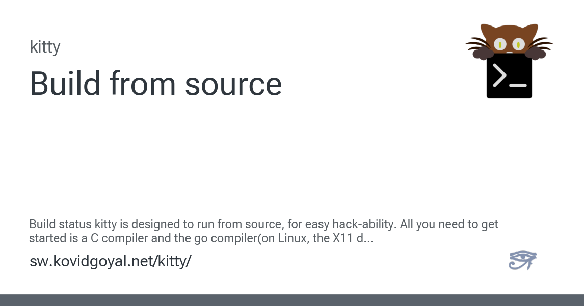 Build from source - kitty