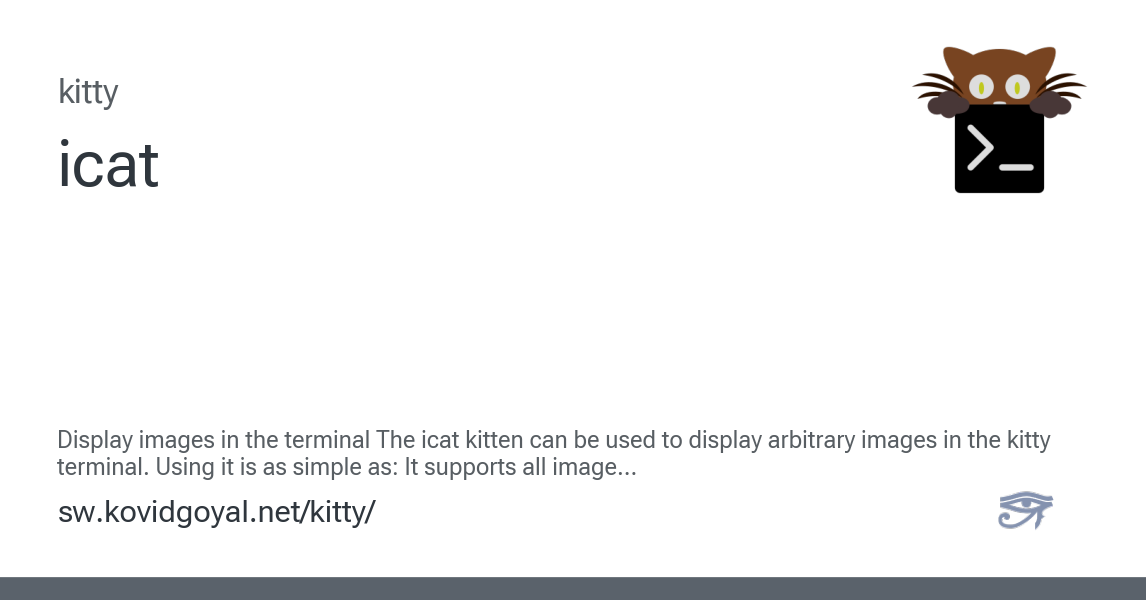 icat - kitty