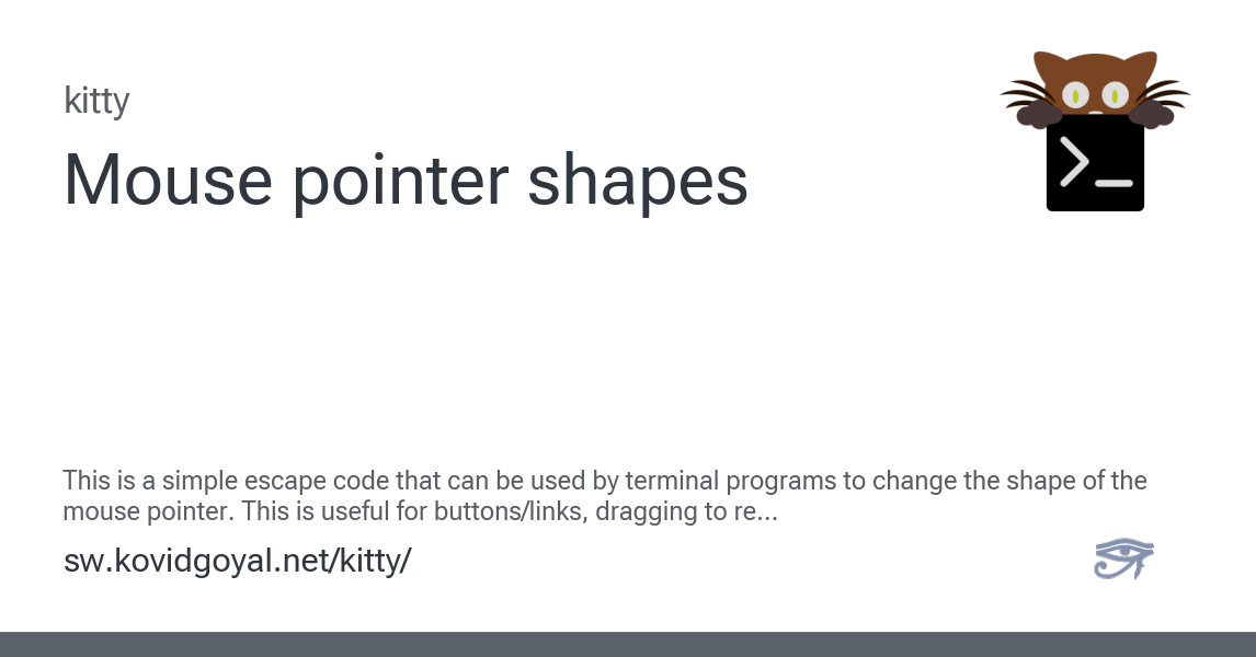 Mouse Pointer Shapes Kitty